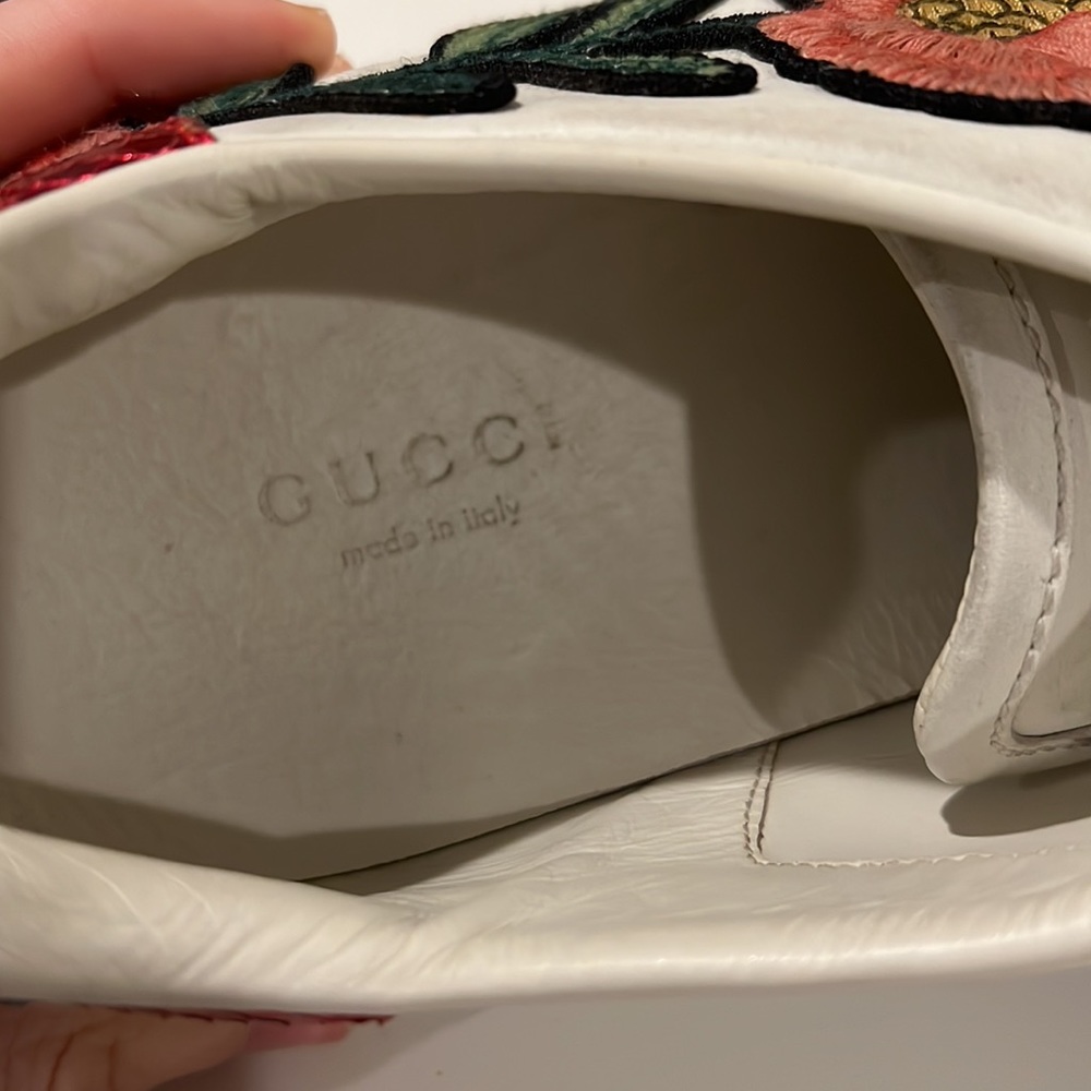 Gucci Ace Floral Embellished Sneakers - Gem